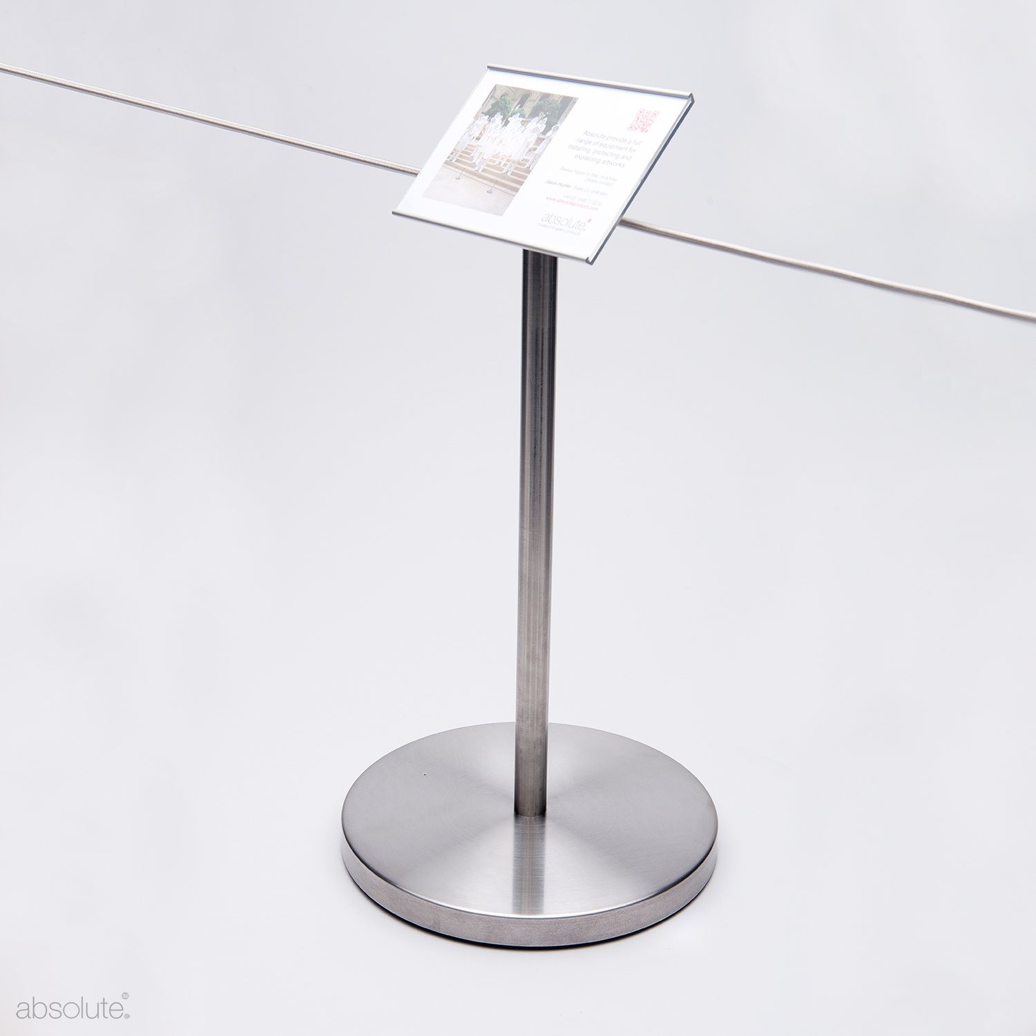Barrier Signage Adaptor - Absolute Museum & Gallery Products