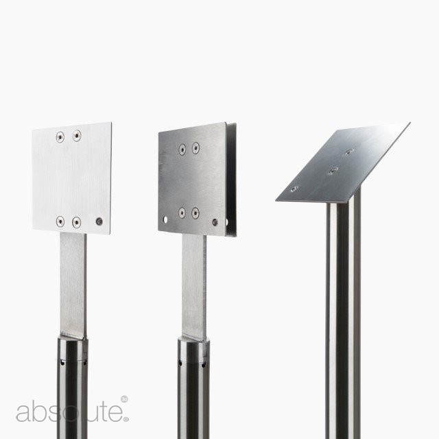 Q Barrier Signage Adaptor - Absolute Museum & Gallery Products