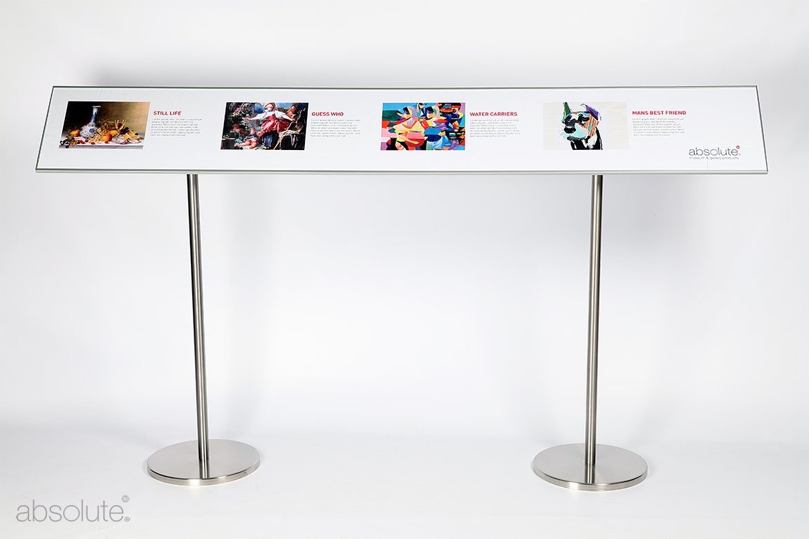 Reader Rail - Large Format Signage Stand (US) - Absolute Museum ...