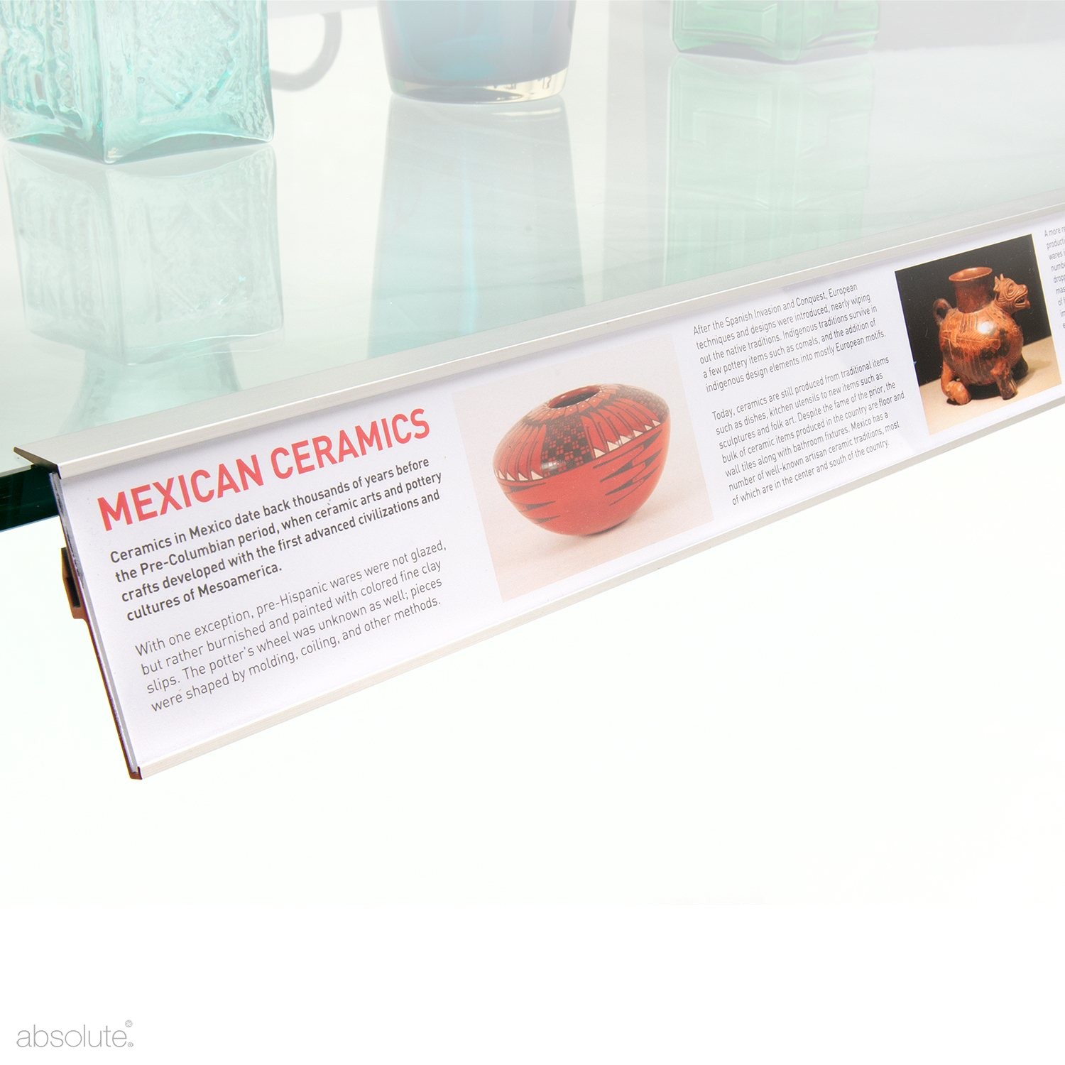 Shelf Edge Label Holder - Artifact and Exhibit Labelling - Absolute ...