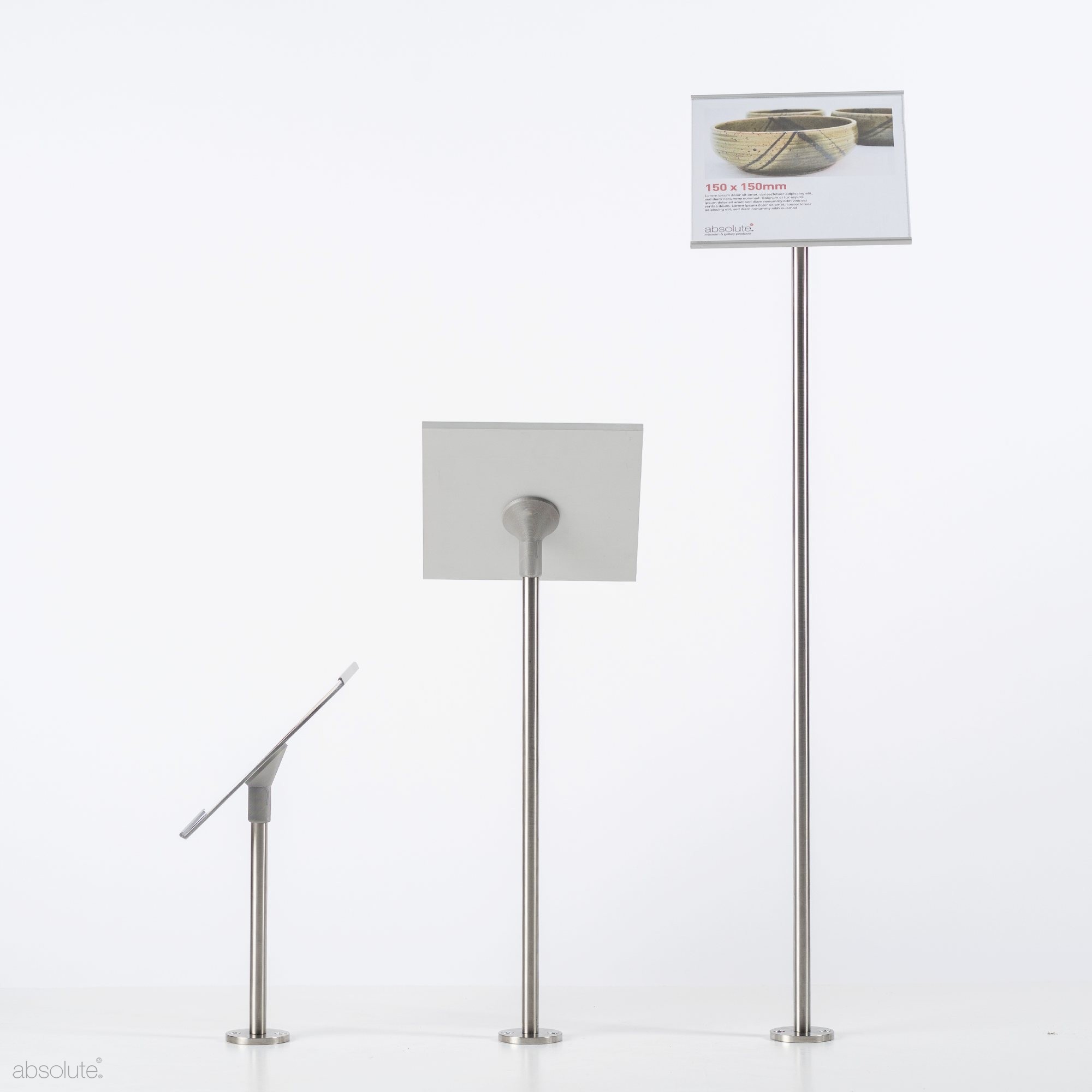 Pinnacle Label Holder Surface Mounted - Absolute Museum & Gallery Products