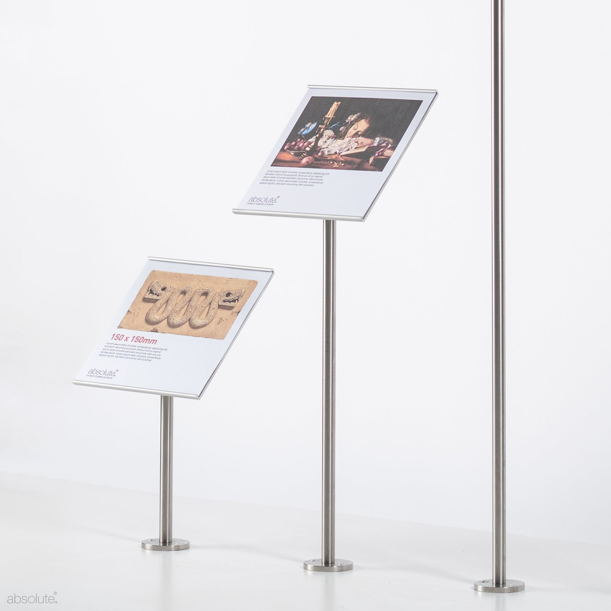 Pinnacle Label Holder Surface Mounted - Absolute Museum & Gallery Products