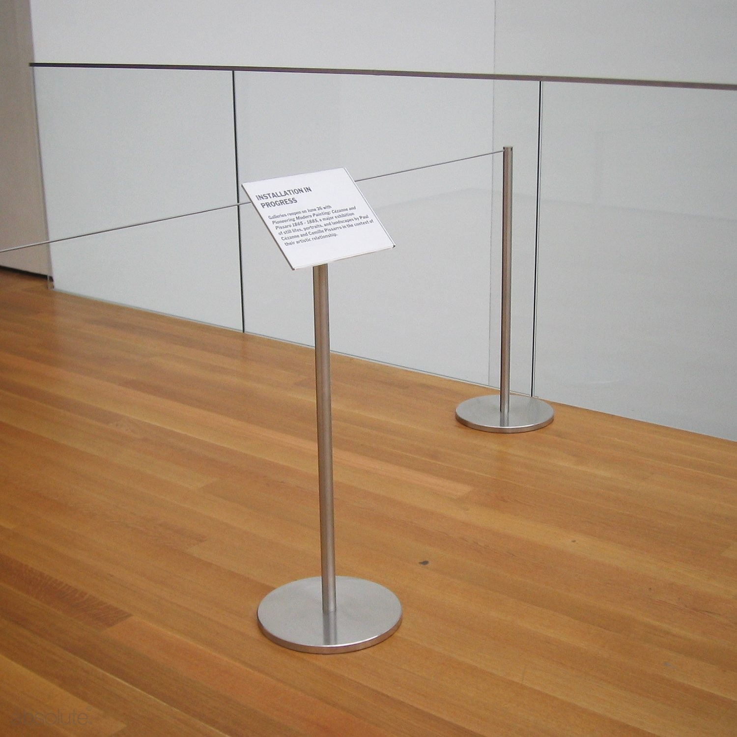 Q Barrier Freestanding Stanchion - Absolute Museum & Gallery Products