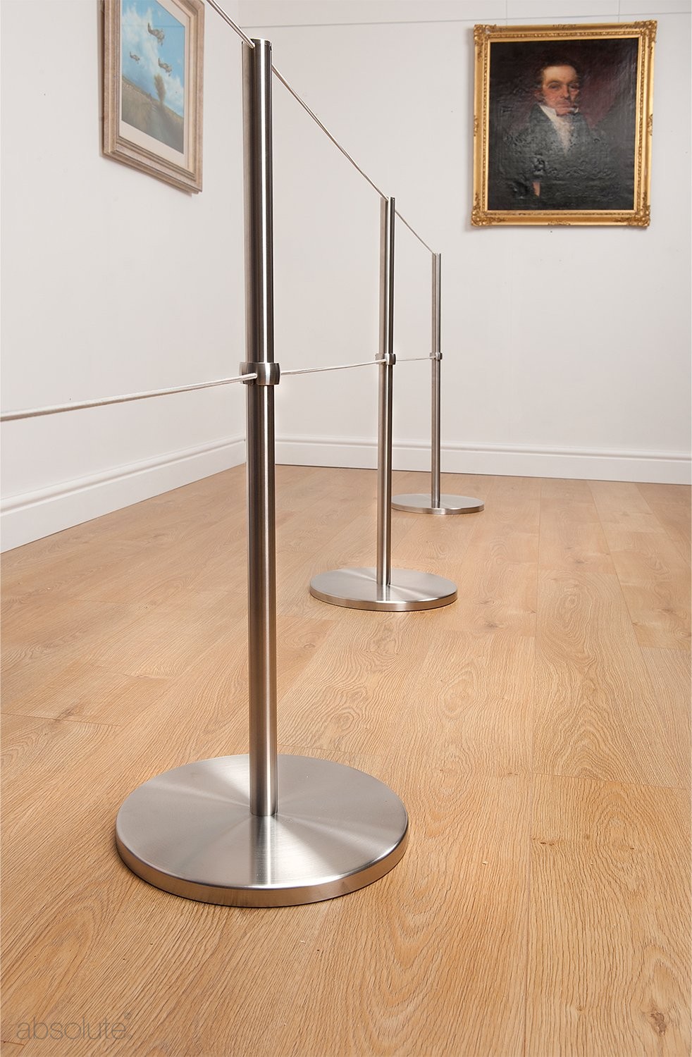 Q Barrier Freestanding Stanchion - Absolute Museum & Gallery Products