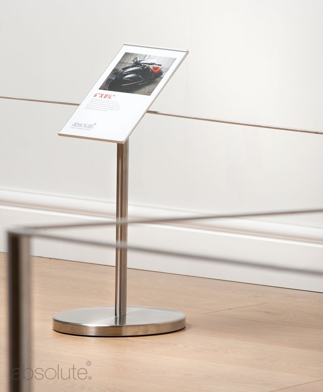 Barrier Signage Adaptor - Absolute Museum & Gallery Products