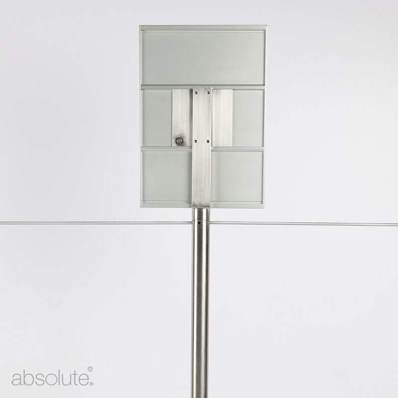 Q Barrier Signage Adaptor - Absolute Museum & Gallery Products