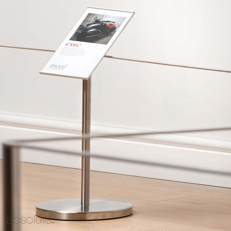 Freestanding Stanchion Barrier (400mm) - Absolute Museum & Gallery Products