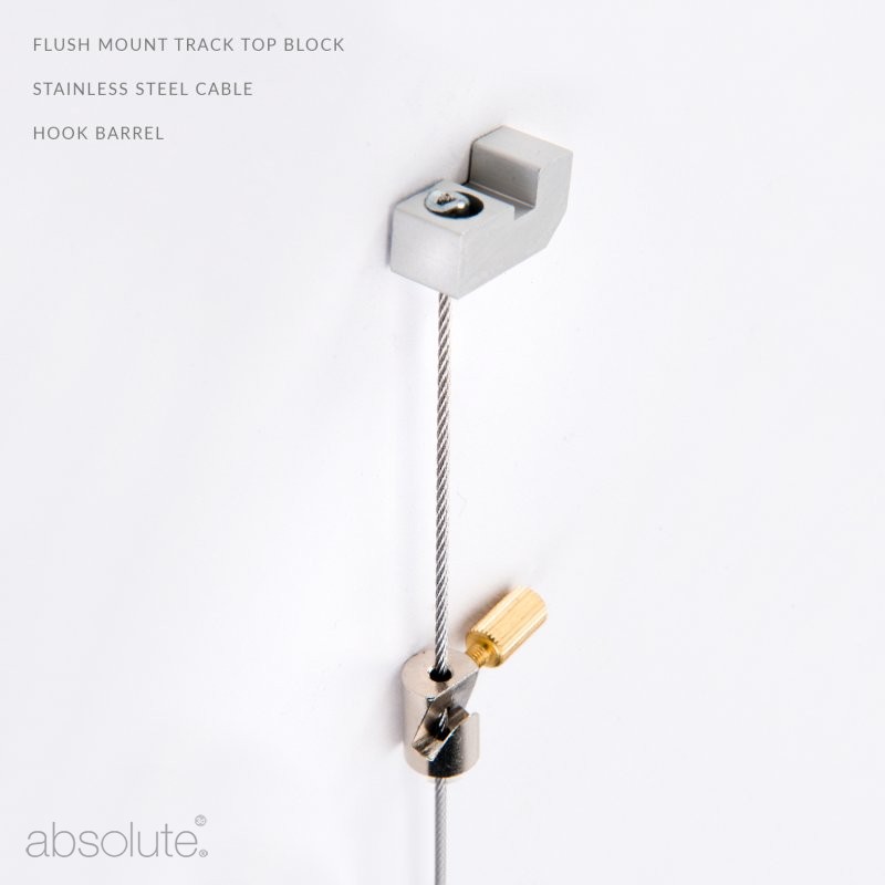 Flush Mount Track Artwork Hanging Set - Absolute Museum & Gallery Products