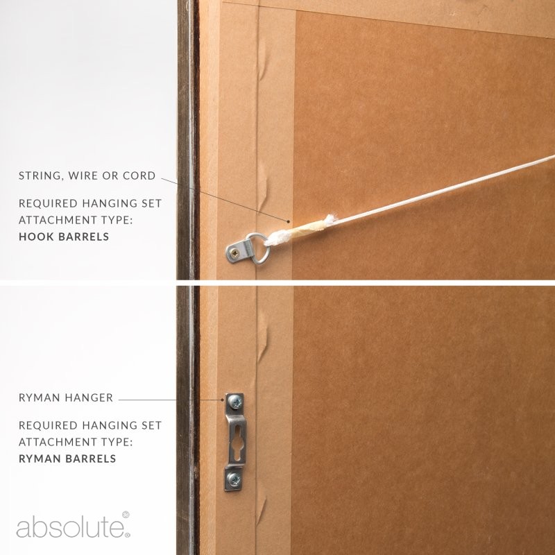 Flush Mount Track Artwork Hanging Set - Absolute Museum & Gallery Products