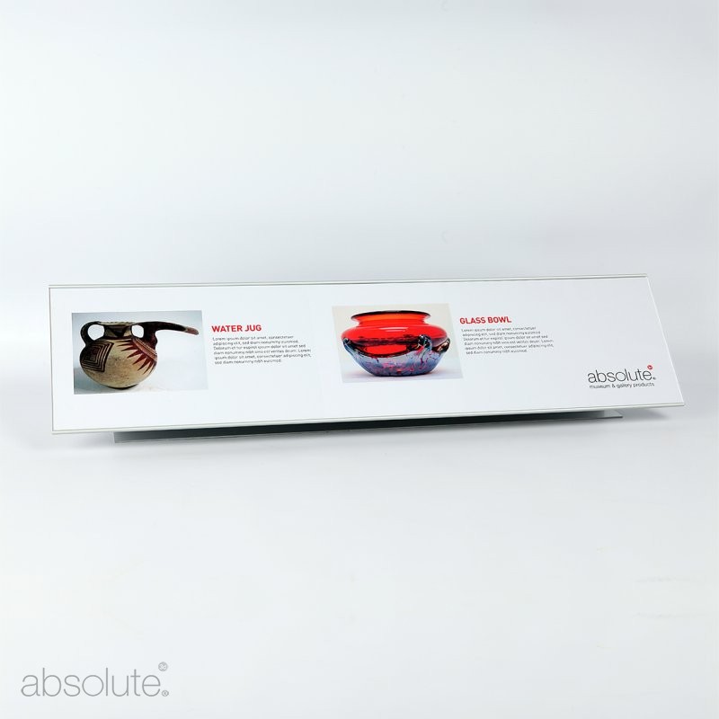 Display Case Label Holder - Absolute Museum & Gallery Products