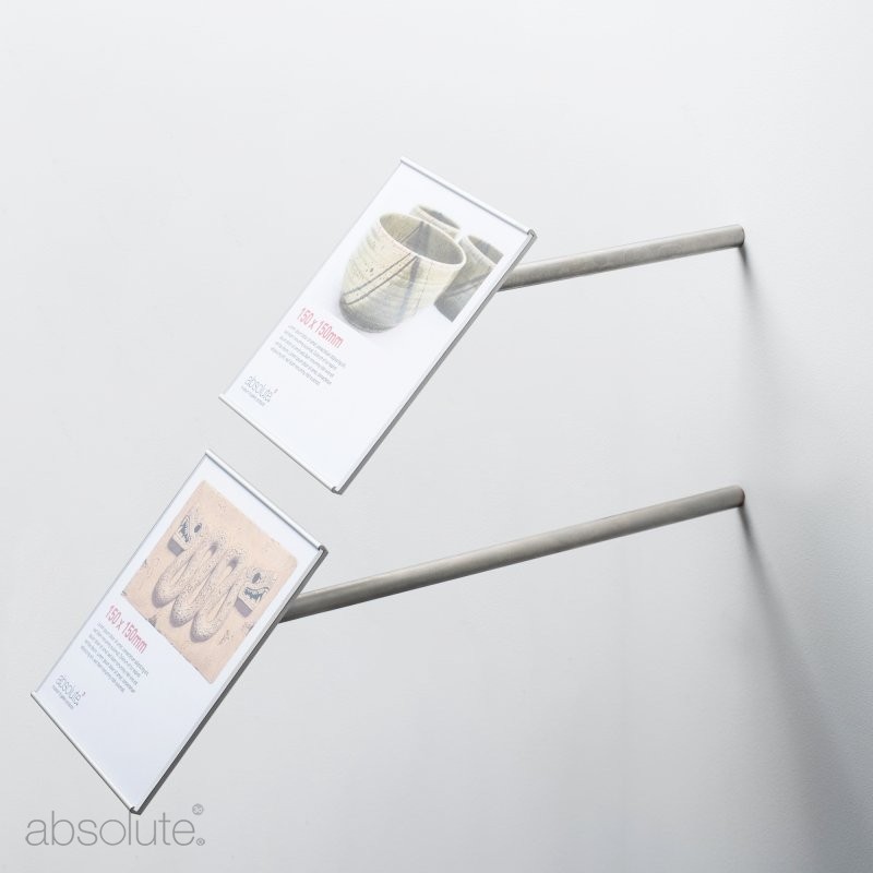 Absolute Museum & Gallery Products Pinnacle Label Holder Wall Mounted