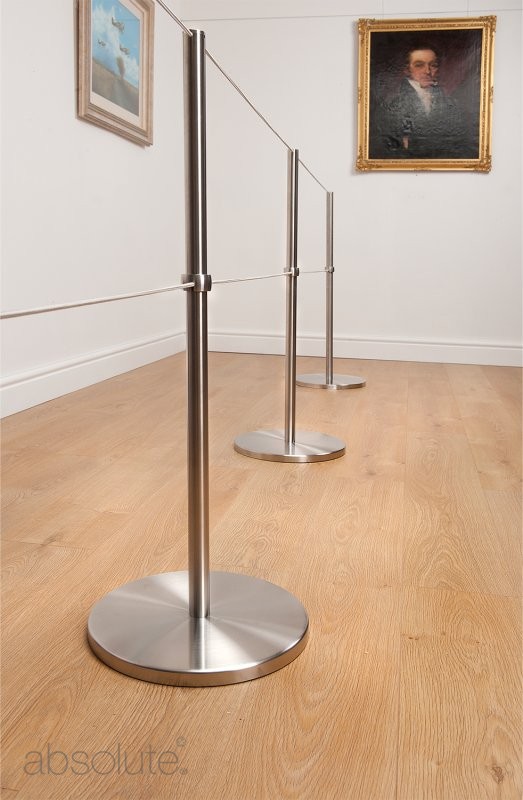 Q Barrier Freestanding Stanchion - Absolute Museum & Gallery Products